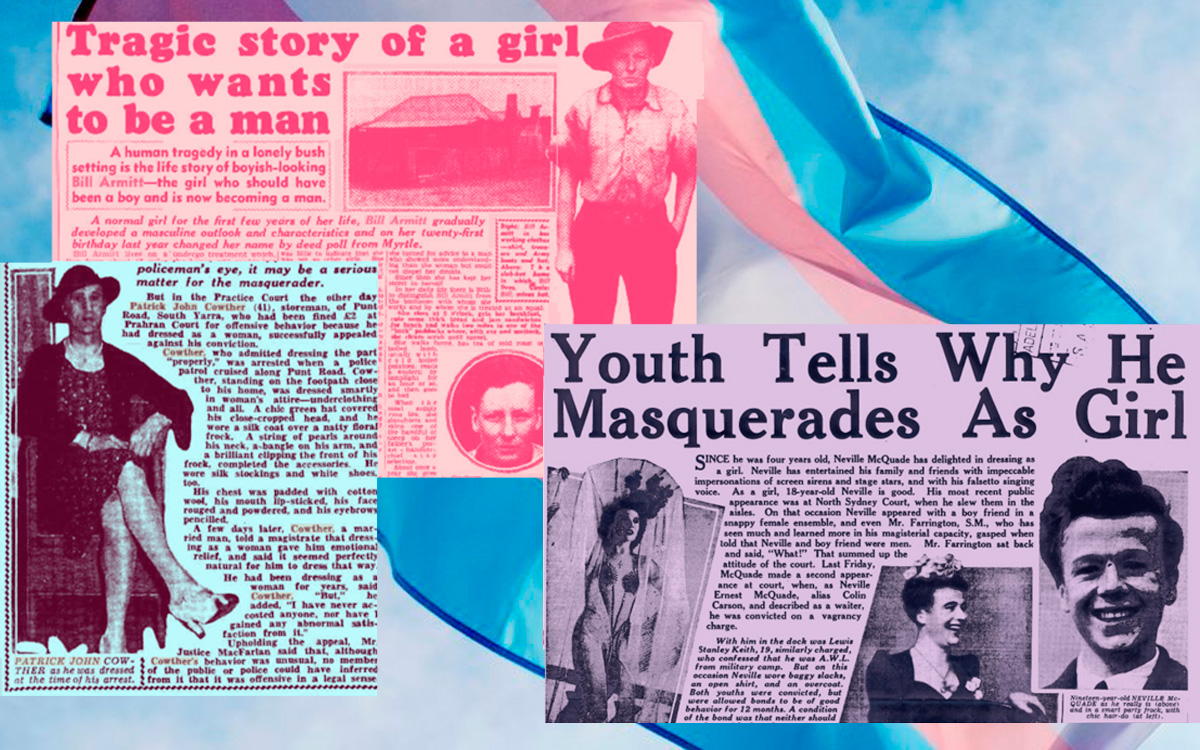 Trans life in Australia from the 1940s to 1970s