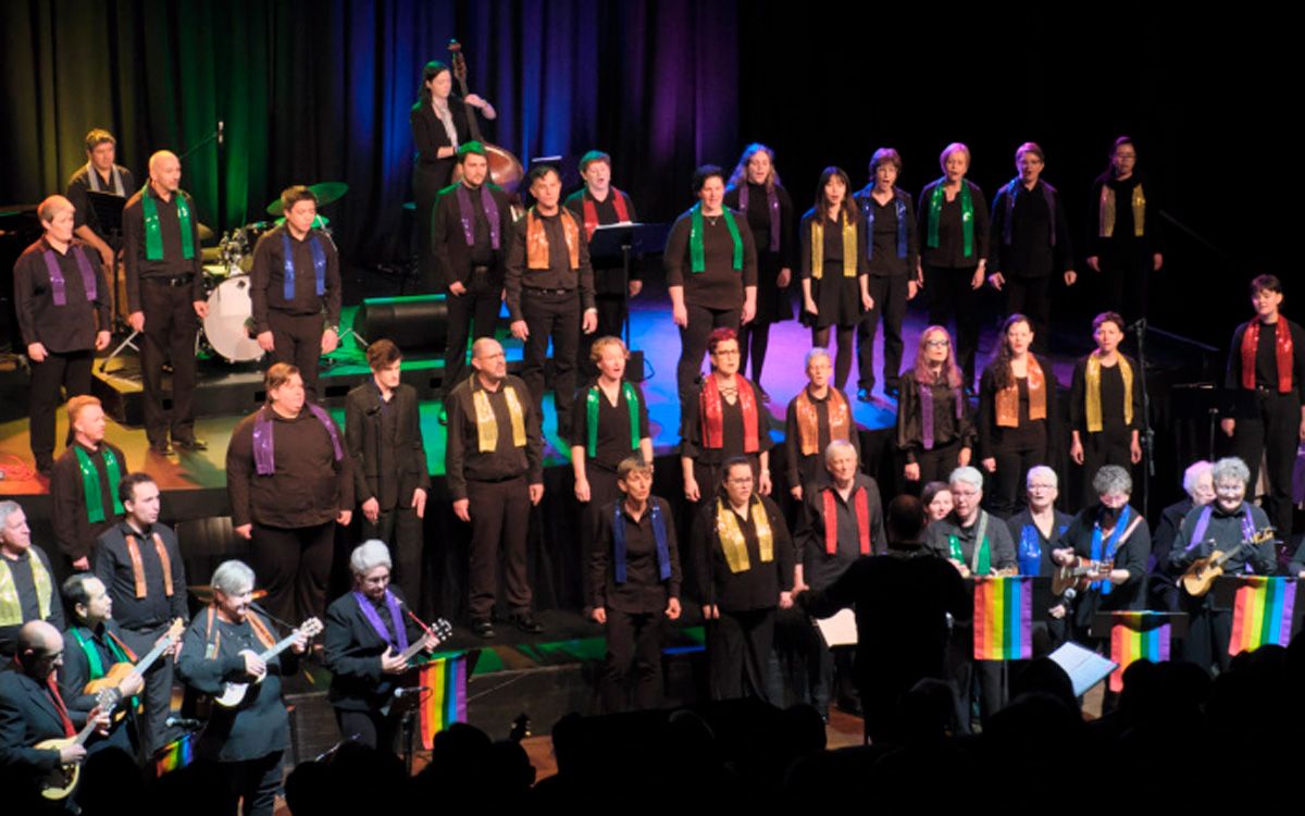 Canberra Qwire singing out with pride!