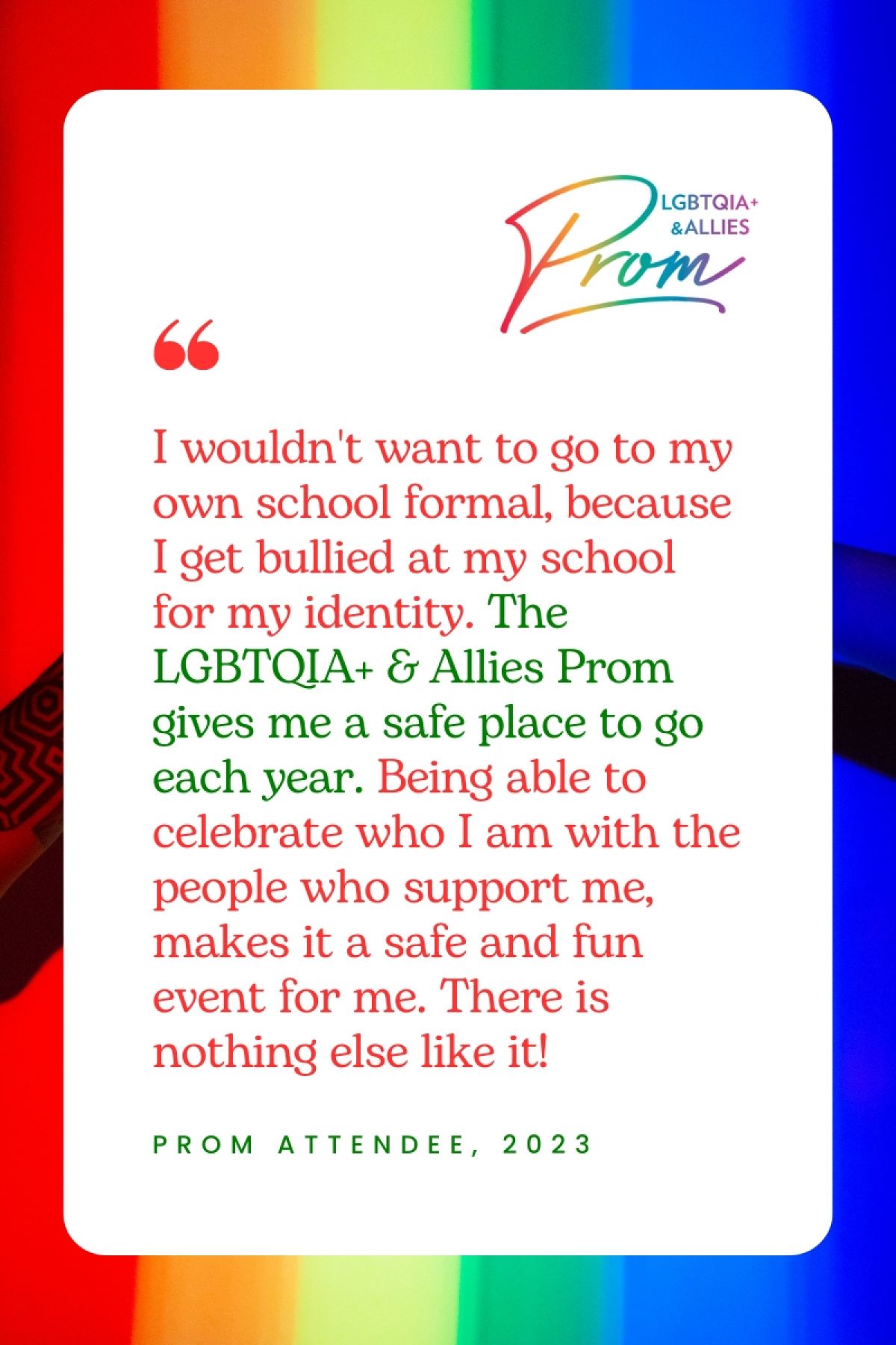 LGBTQIA+ Allies & Prom