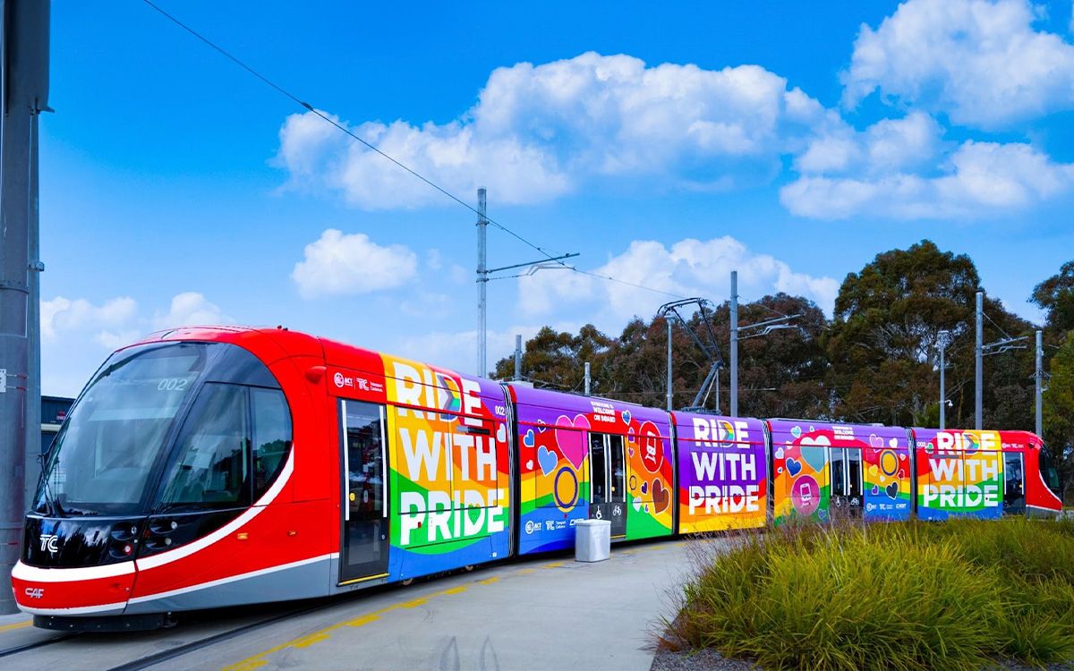 Ride with Pride, Canberra Trams go Rainbow!